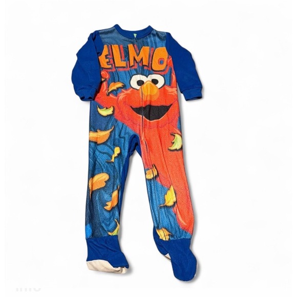Sesame Street | Pajamas | Sesame Street Elmo Fleece Footed Pajamas Boys ...